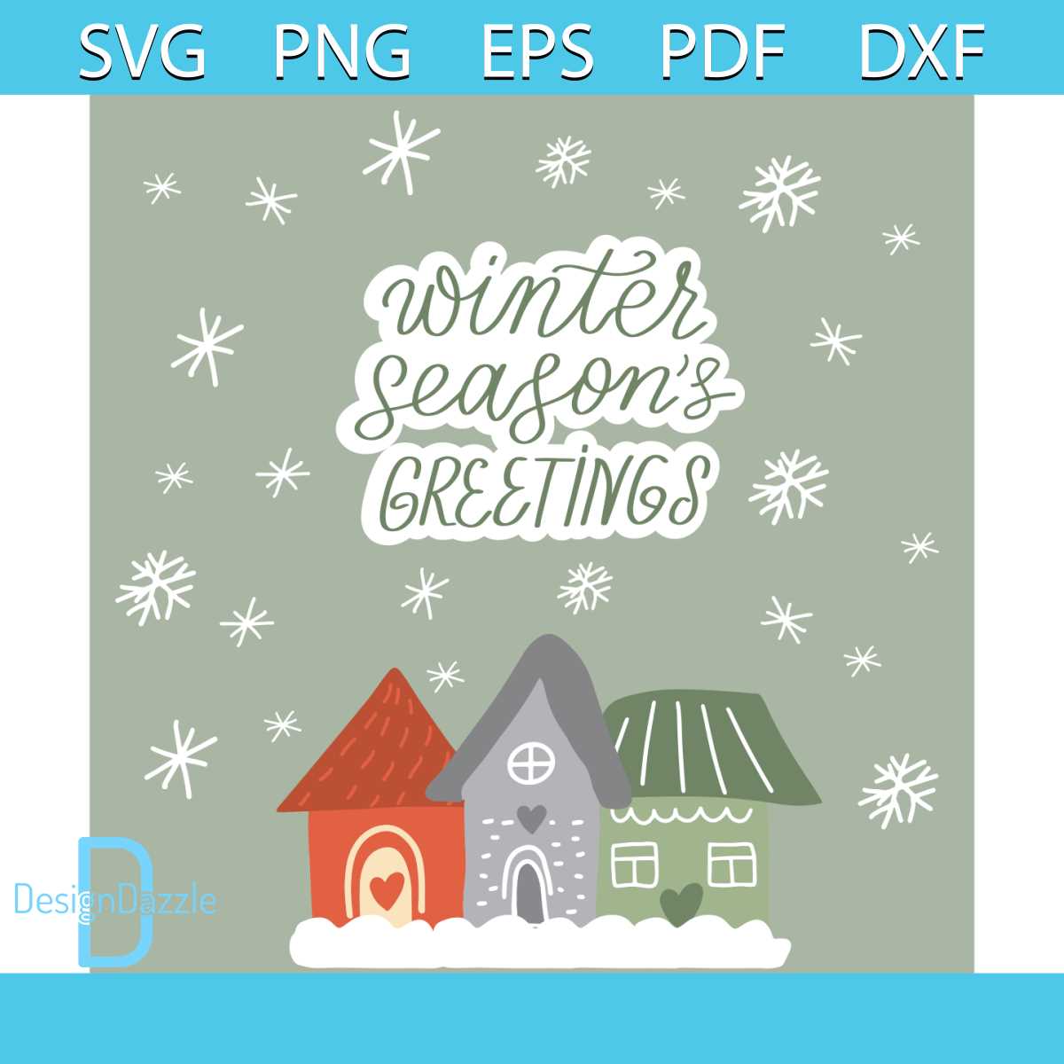 seasons greeting svg - Inspire Uplift
