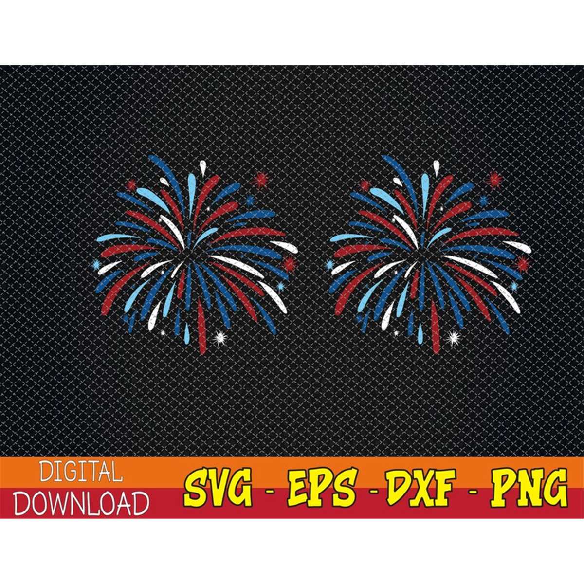 4th of July Fireworks Svg, Eps, Png, Dxf, Digital Download | Inspire Uplift