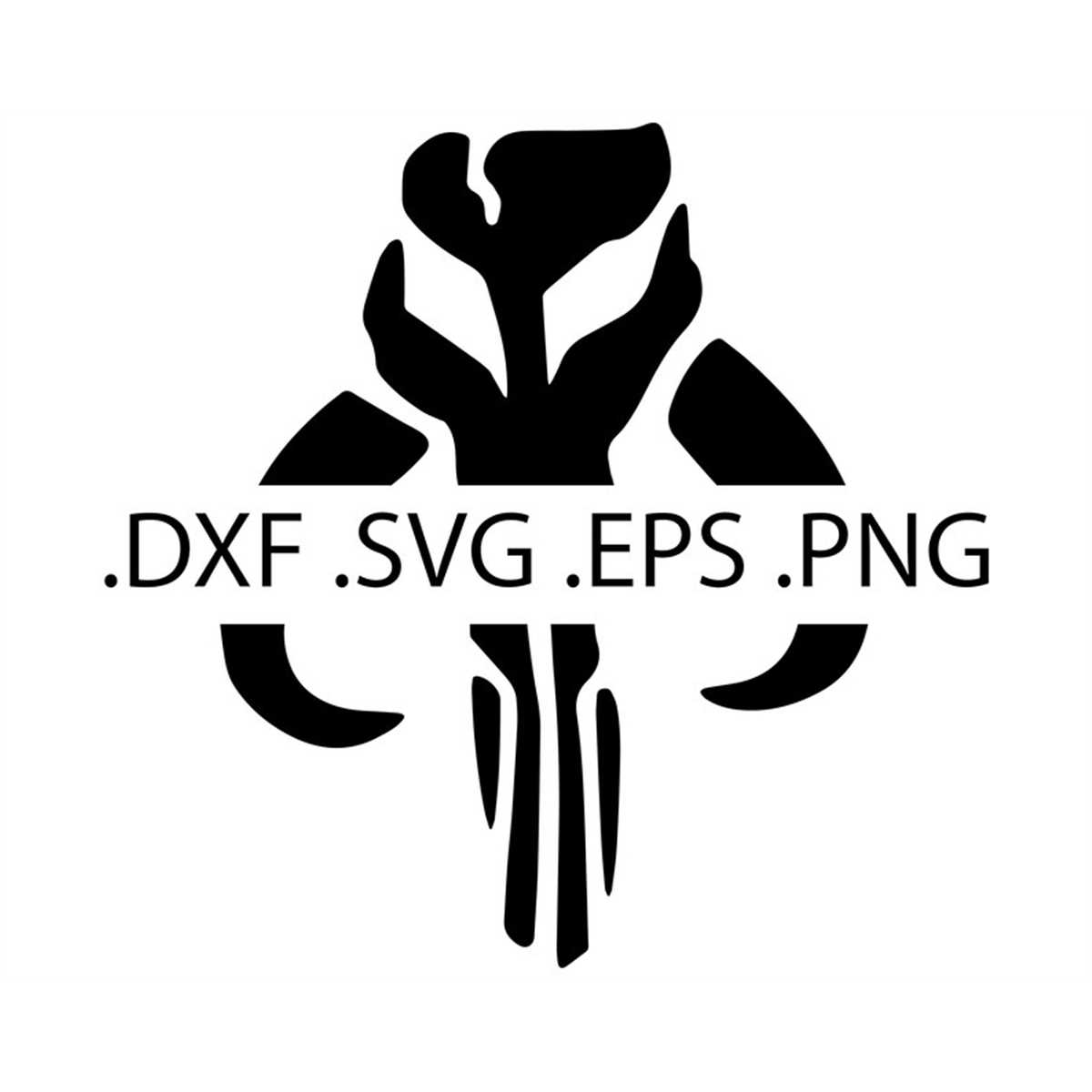 Mandalorian Skull - Digital Download, Instant Download, svg, | Inspire ...