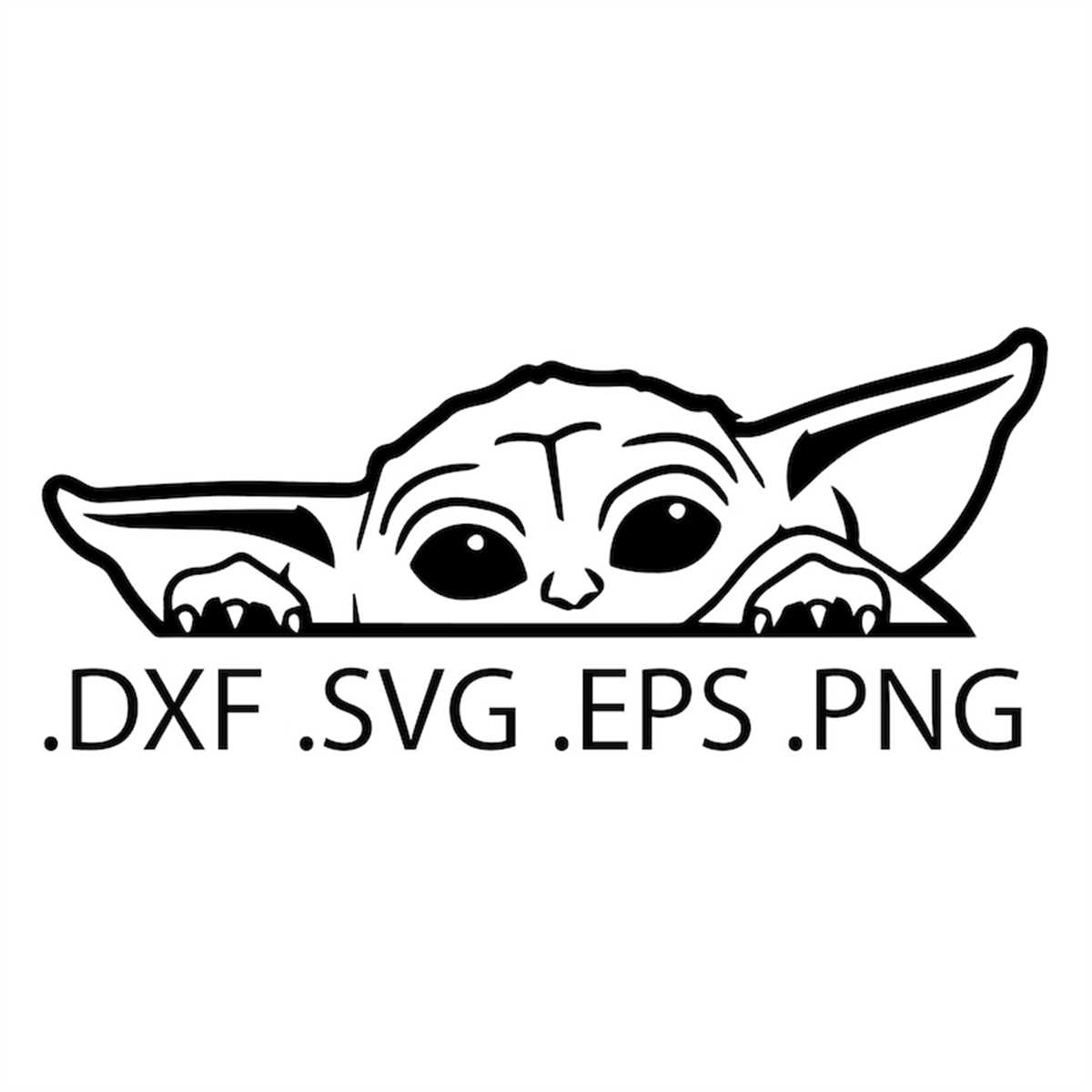 Peeking Grogu, Baby Yoda, The Child - Star Wars - Digital Do | Inspire ...