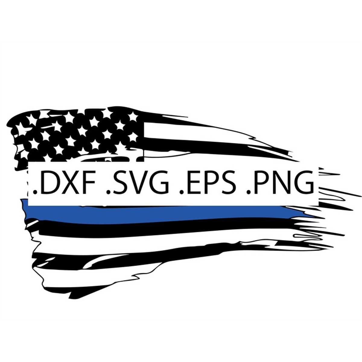 Police Flag - Thin Blue Line, Distressed American Flag - Dig - Inspire ...