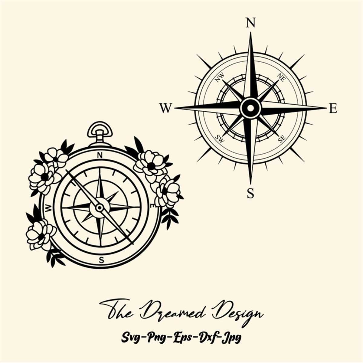 Compass SVG, Compass Rose SVG, Nautical Compass SVG - Svg, D - Inspire ...