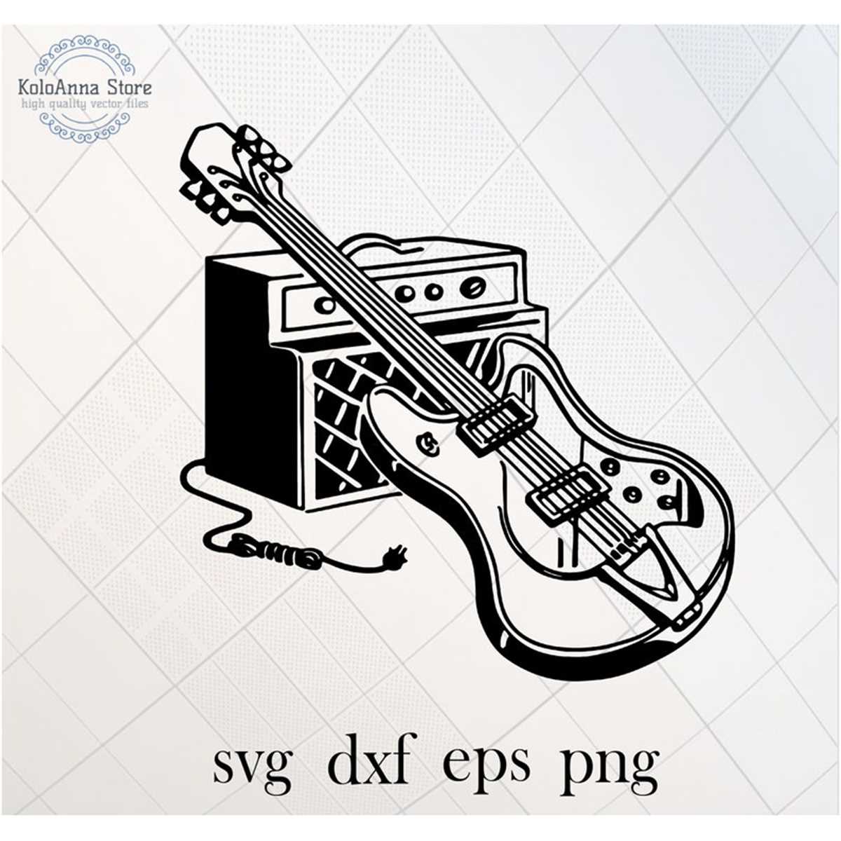 guitar svg, electric guitar svg, guitar amplifier svg, music - Inspire ...