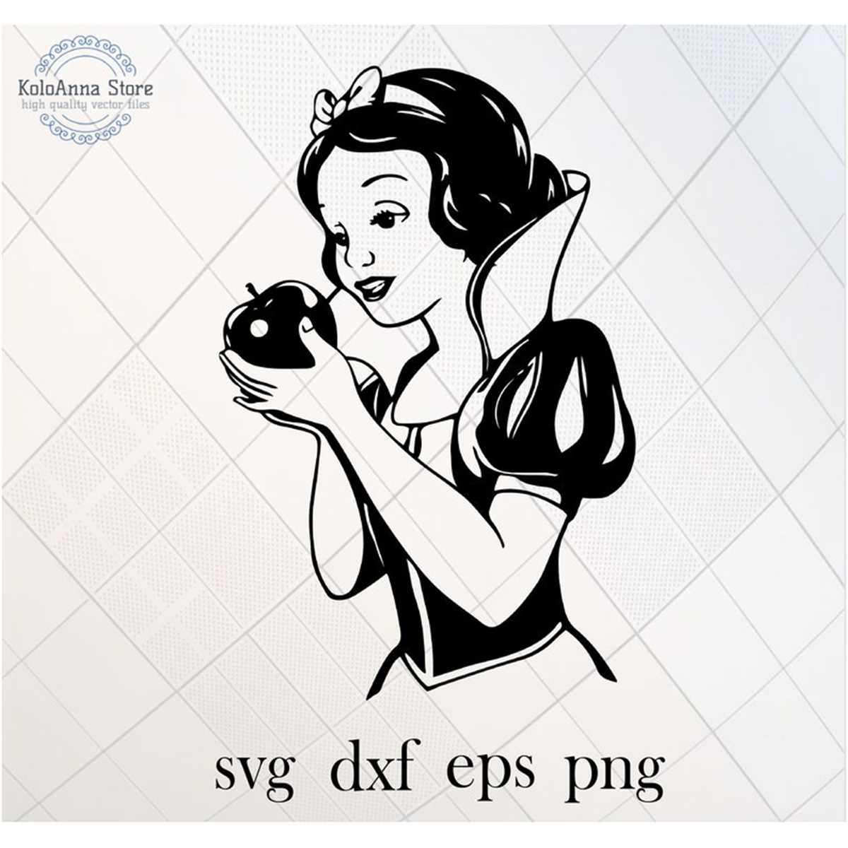 snow white svg, princess svg, apple svg, snow white cut file | Inspire ...
