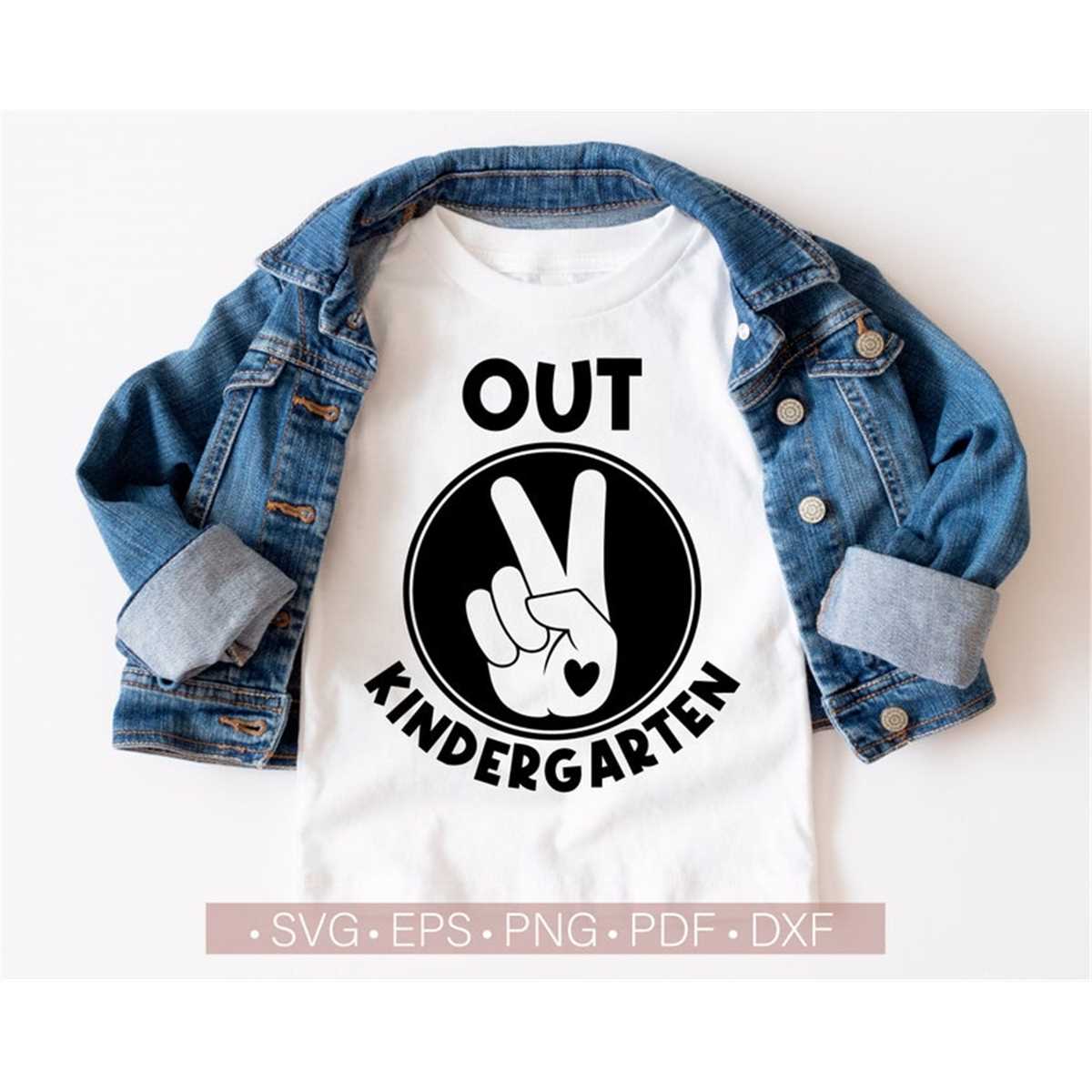 Peace Out Kindergarten Svg, End of School Svg, Last Day of S | Inspire ...