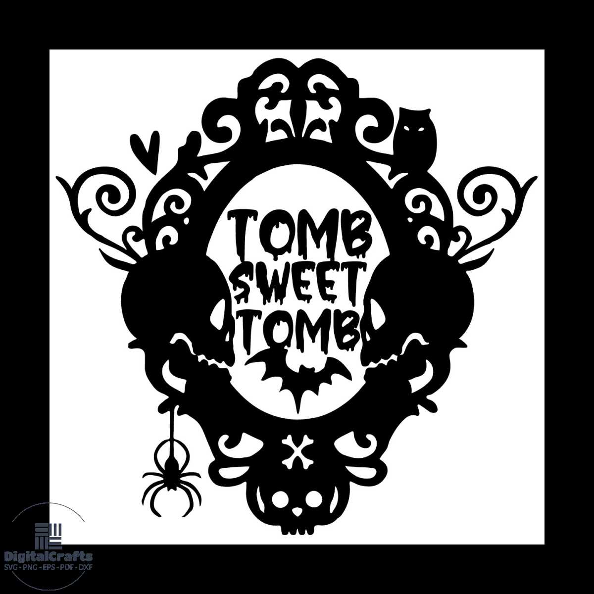 Tomb Sweet Tomb Svg, Halloween Svg, Witch svg, Goth svg, Dea | Inspire ...