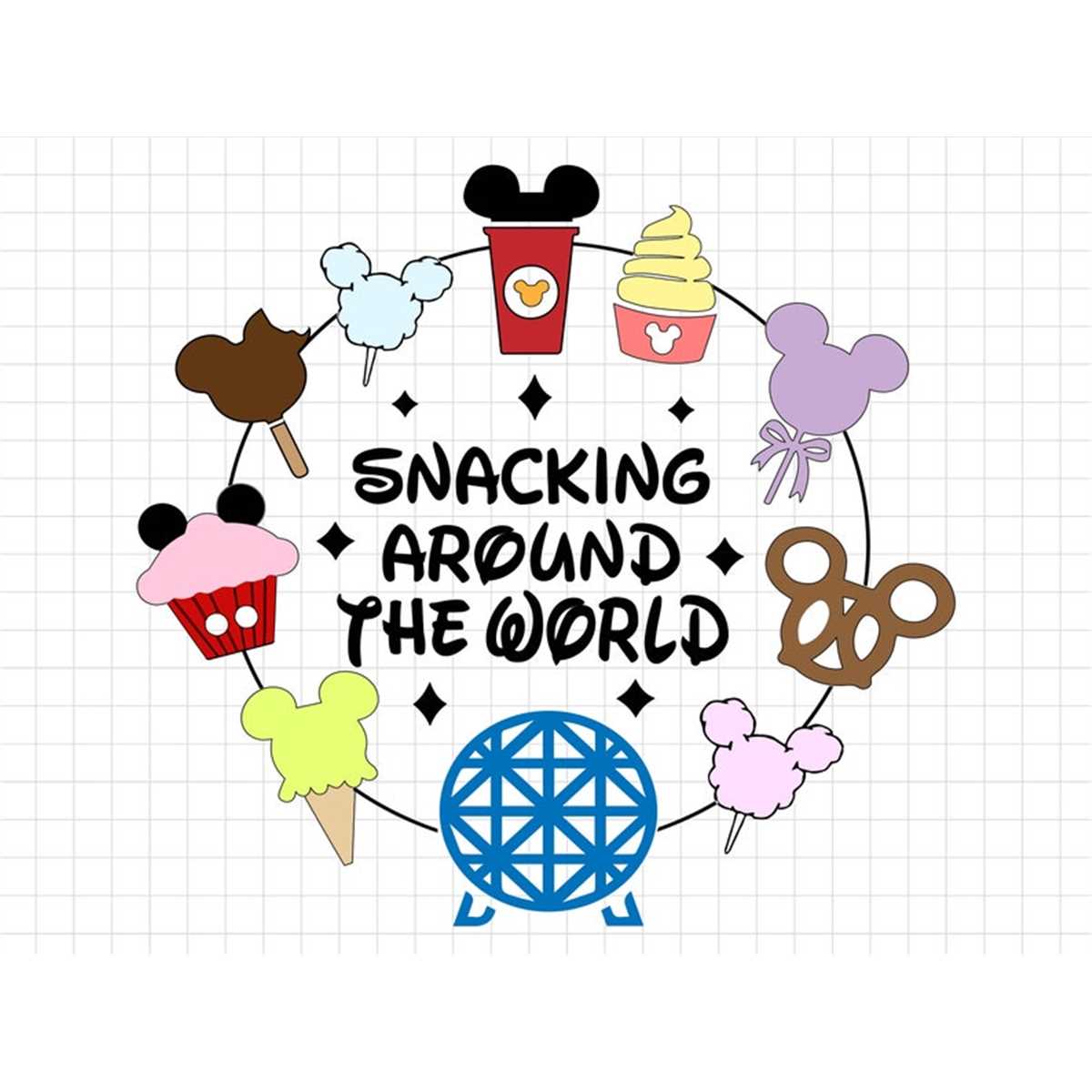 Snacking Around The World Svg, Drinks And Foods Svg, Family | Inspire ...
