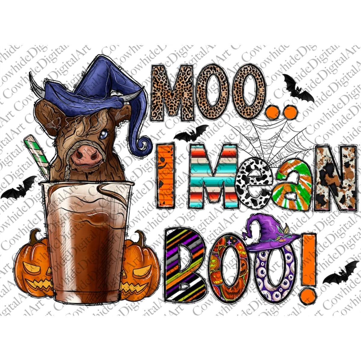 Moo I Mean Boo Png, It's Spooky Season, Country, Halloween P - Inspire ...