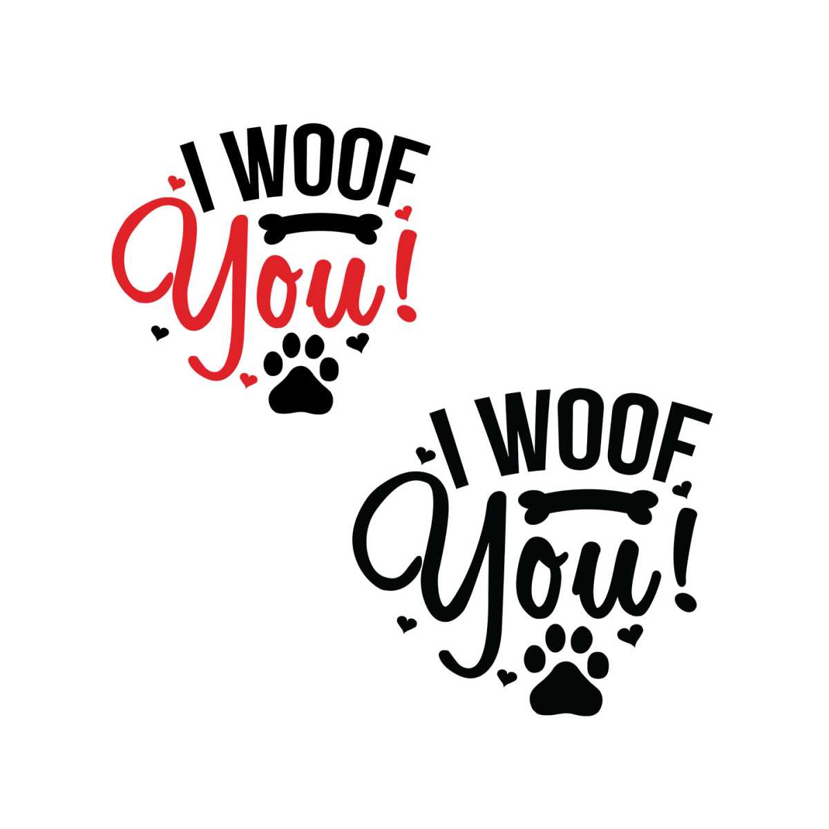 I woof you svg, Pet Svg, Cat Svg, Cute Cat Svg, Love svg | Inspire Uplift