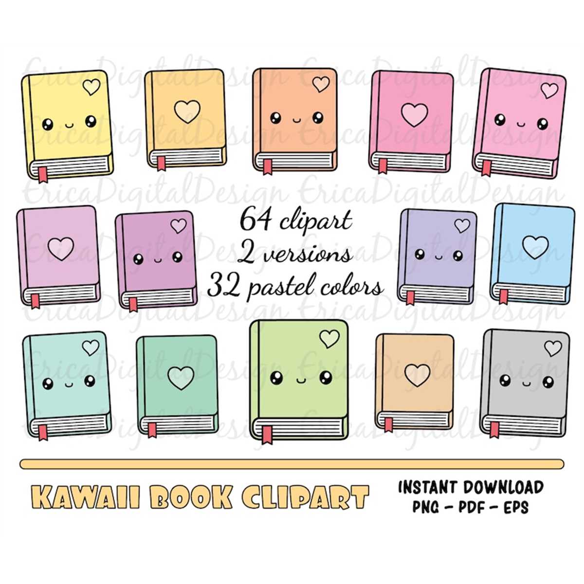 Kawaii Book Covers Printable