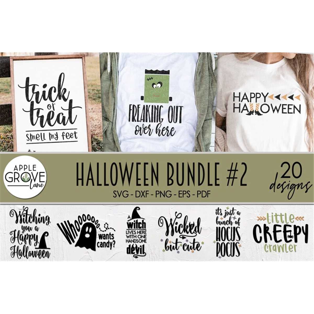 Halloween Svg Bundle - 20 Designs - Halloween Sign Svg - Hal | Inspire ...