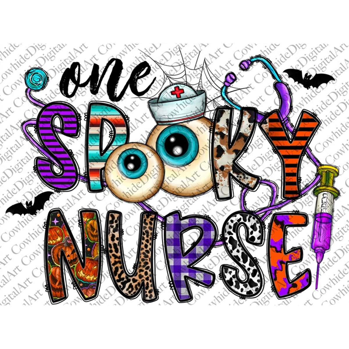 One Spooky Nurse Png Sublimation Design, Spooky Nurse Png,Ha | Inspire ...