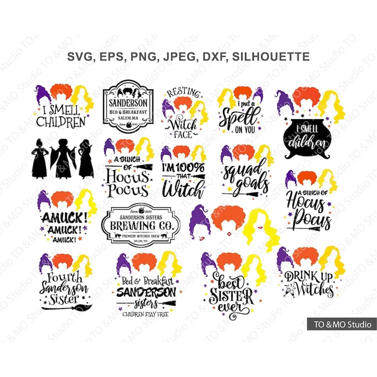 Hocus Pocus SVG, Sanderson Svg, Sanderson Sisters Svg, Sande - Inspire ...