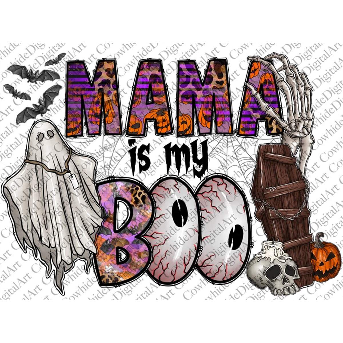 Mama is my Boo Png, Halloween Png, Halloween Drink Png, Tie - Inspire ...