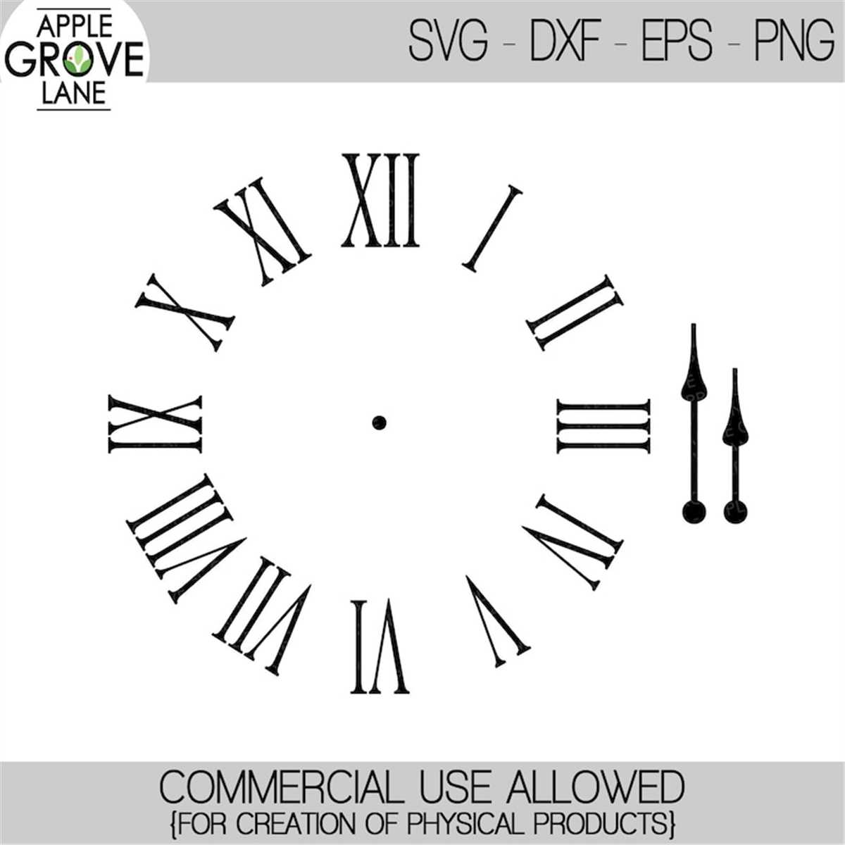 Clock Face Svg - Clock Svg - Clock Hands Svg - Clock Templat - Inspire ...