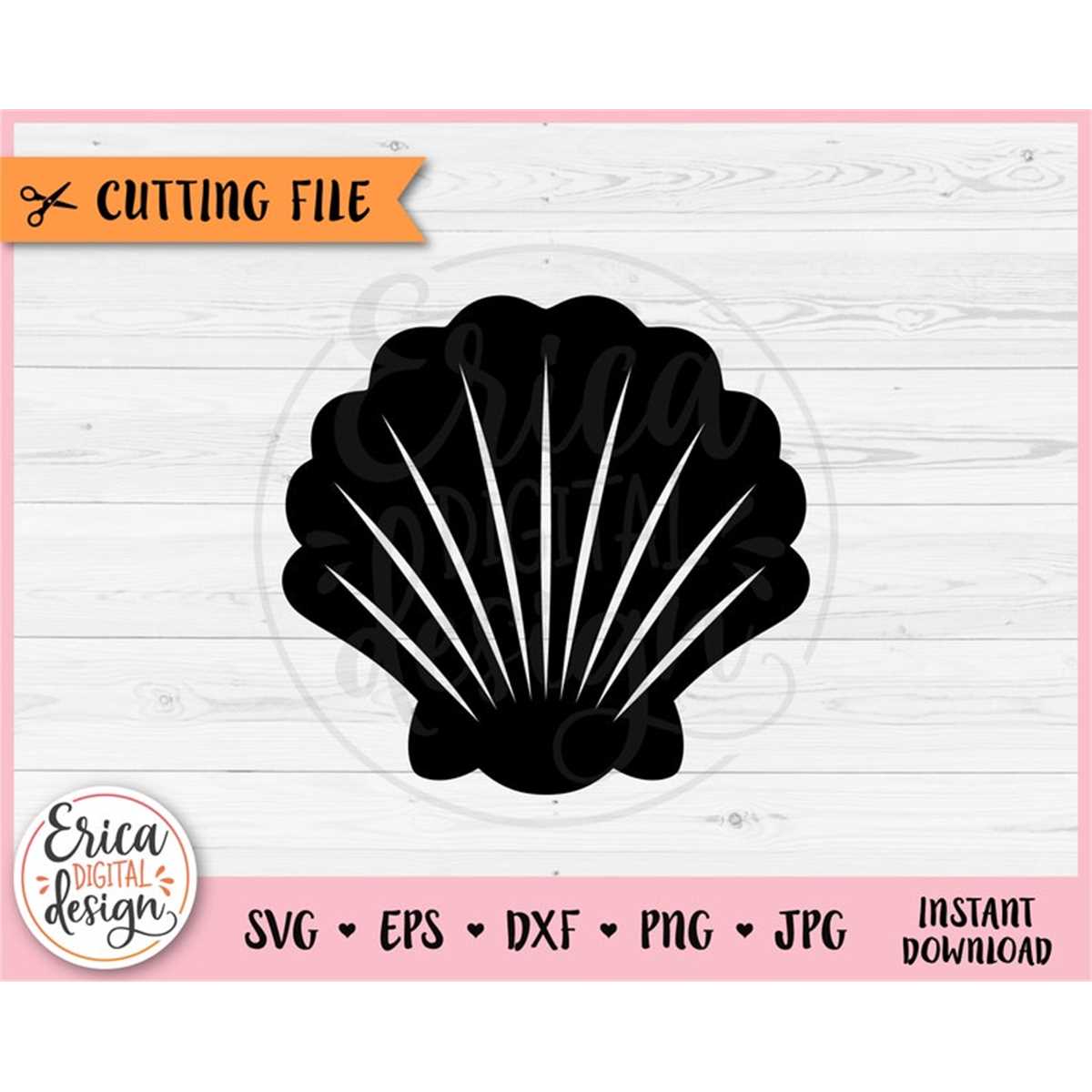 Seashell SVG cut file for Cricut Silhouette Sea Animal Under | Inspire ...