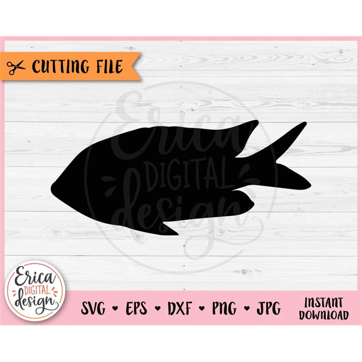 Fish SVG cut file for Cricut Silhouette Sea Animal Underwate | Inspire ...