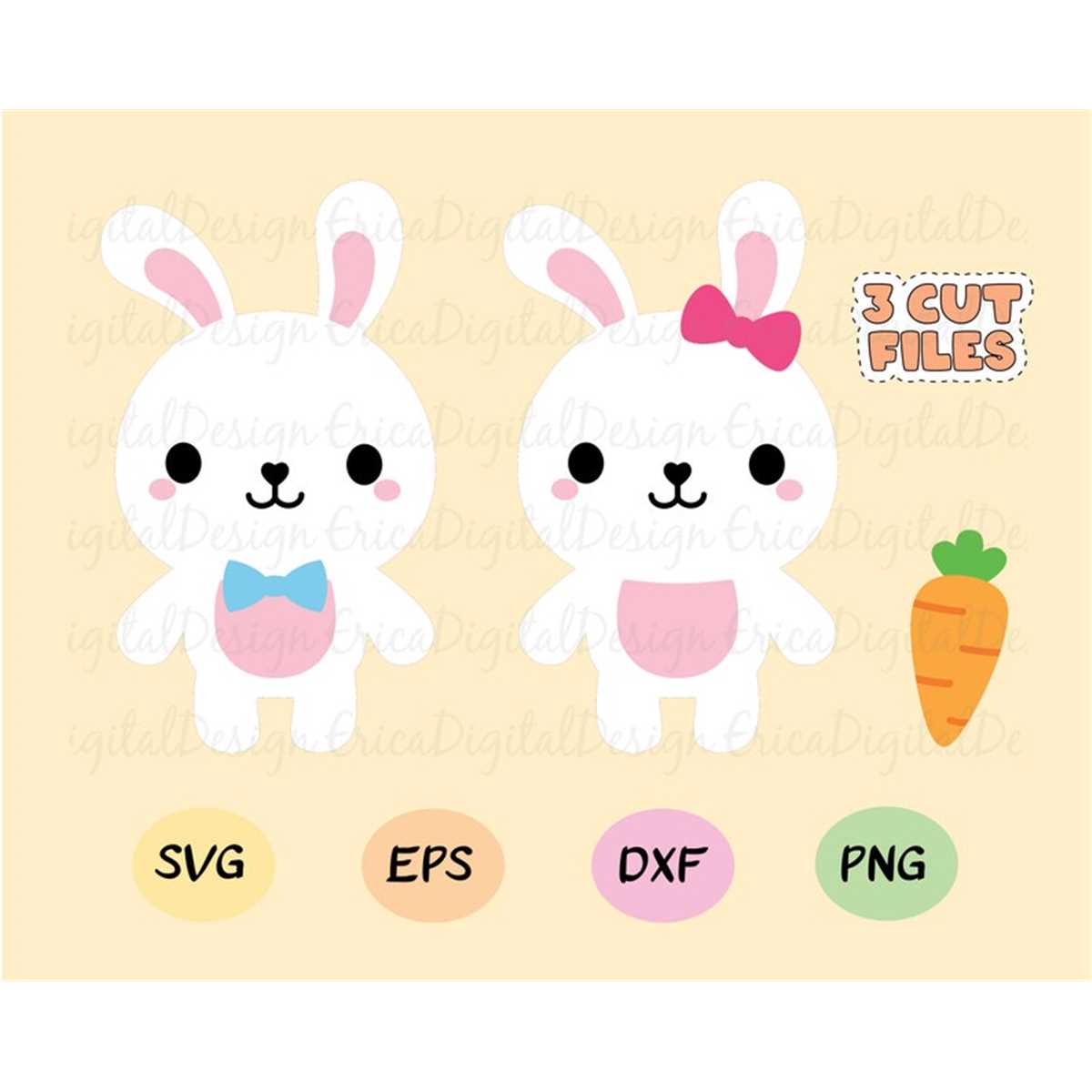Bunny SVG Baby rabbit layered SVG cutting file Cute bunny cu | Inspire ...