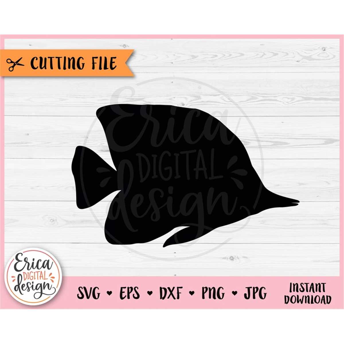 Fish SVG cut file for Cricut Silhouette Sea Animal Underwate | Inspire ...