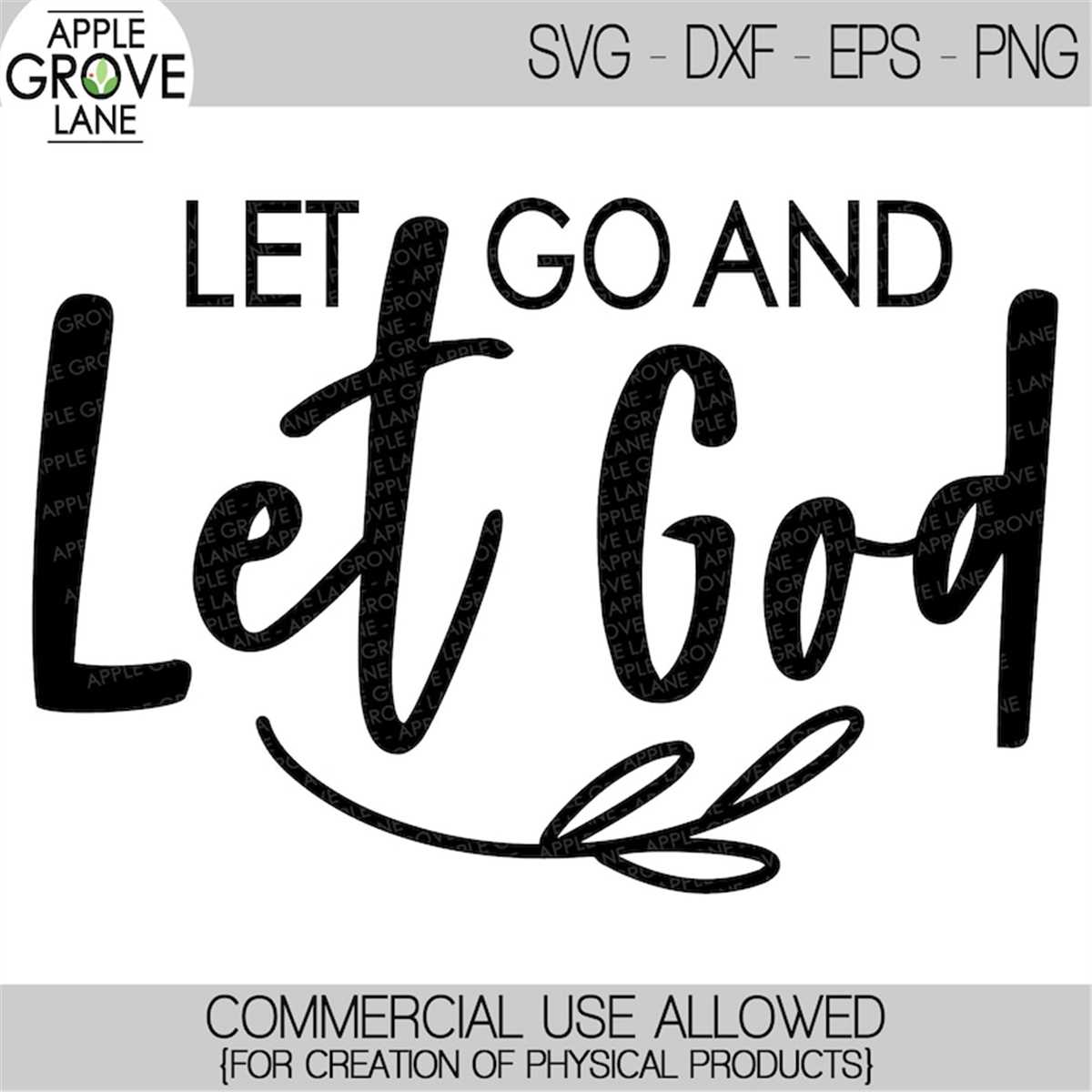 let go let god svg - Inspire Uplift