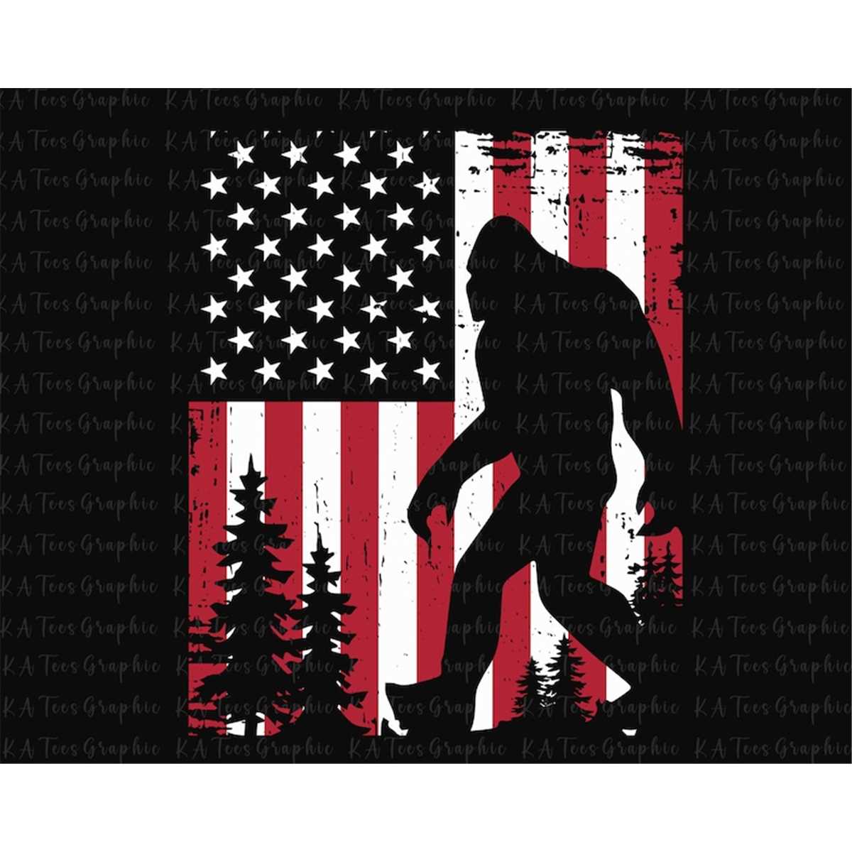 Big Foot American Flag SVG, America Svg, American Patriotic | Inspire ...