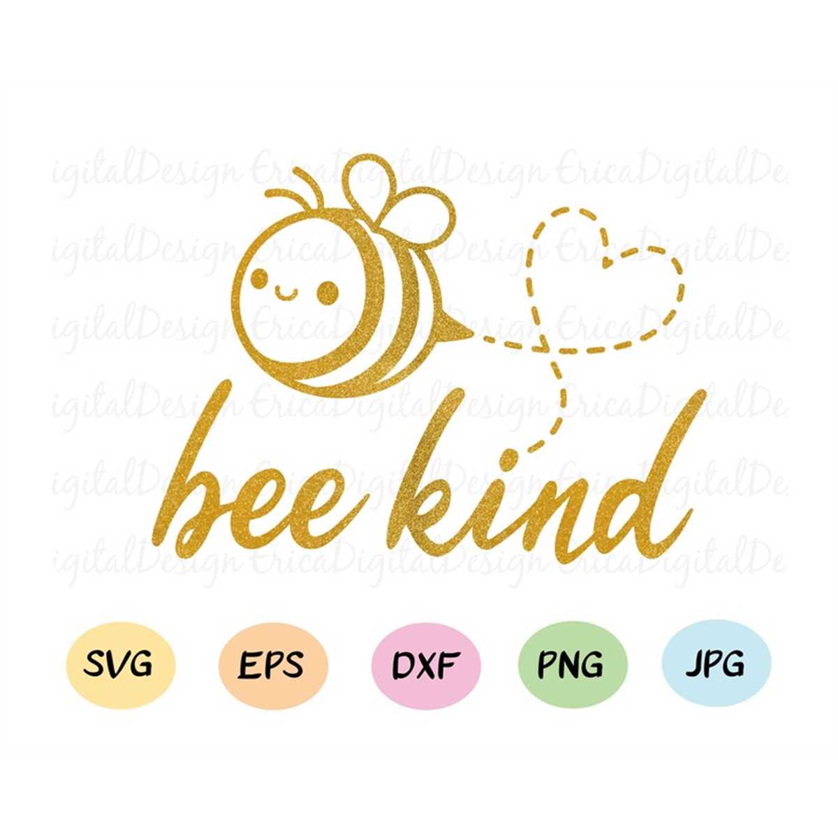 Be Kind SVG Bee Kind cut file Kindness T-shirt Cute bee cutt - Inspire ...