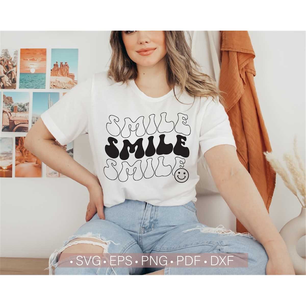 Smile Svg Png, Positive Svg, Be Happy Svg, Smiley Face Svg, | Inspire ...