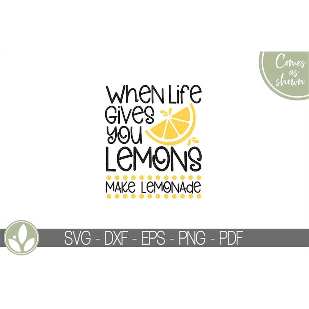 Lemonade Svg - When Life Gives You Lemons Svg - Lemon Svg - - Inspire ...