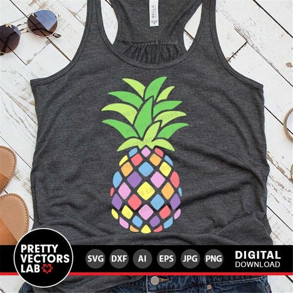 Pineapple Svg, Summer Cut Files, Pineapple Svg Dxf Eps Png, | Inspire ...
