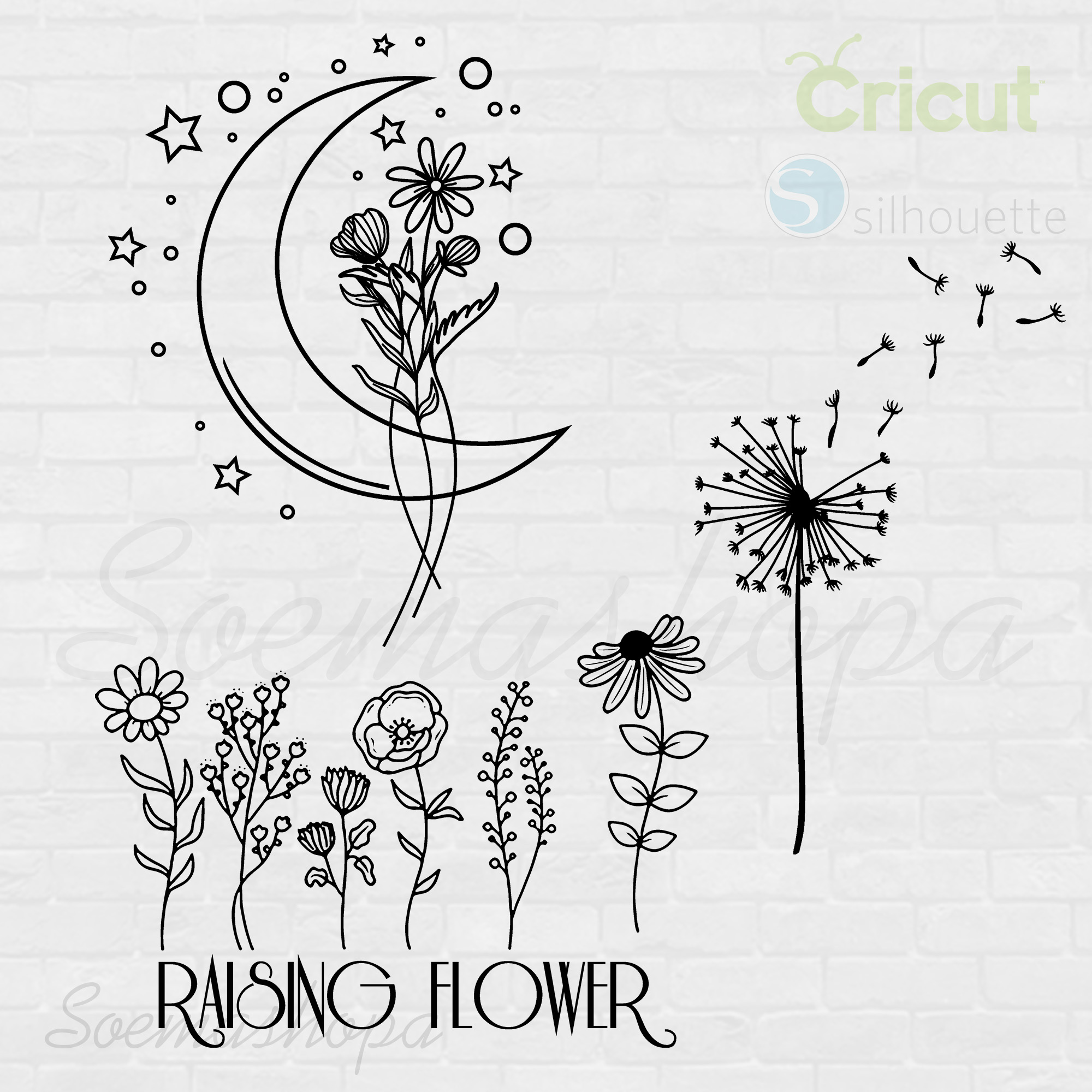 Wildflowers Raising Flowers Series SVG Printable and Compati | Inspire ...