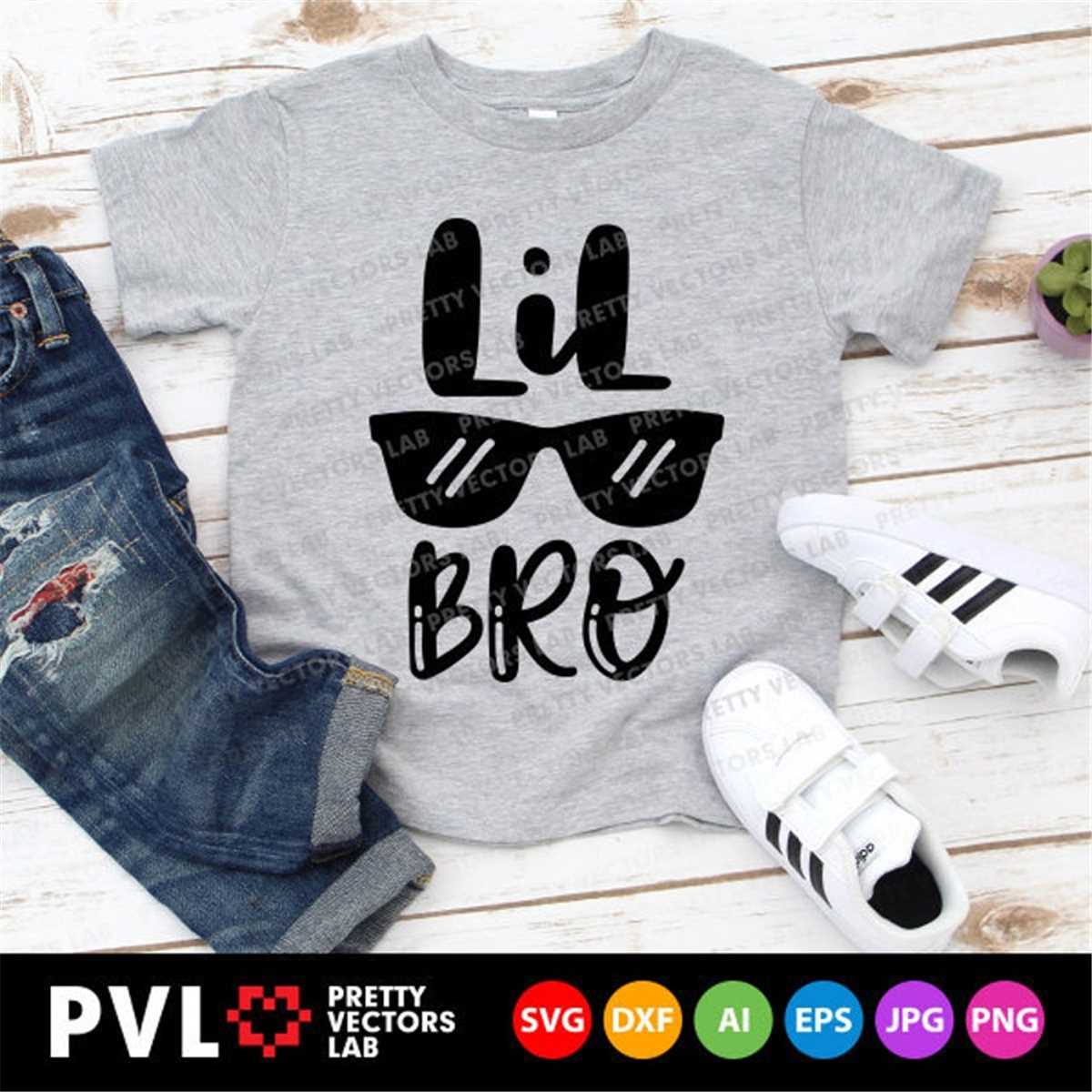 Lil Bro Svg, Little Brother Svg, Baby Boy Cut Files, Sibling | Inspire ...