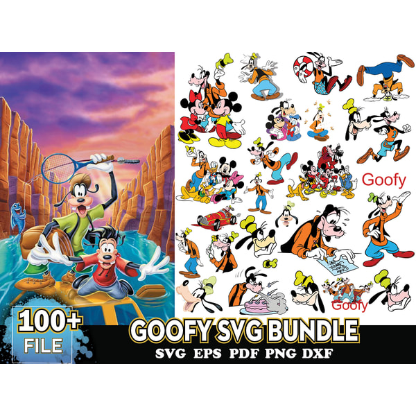 100 Mega Goofy SVG Bundle, Goofy PNG, Goofy Logo, Goofy Clip - Inspire ...