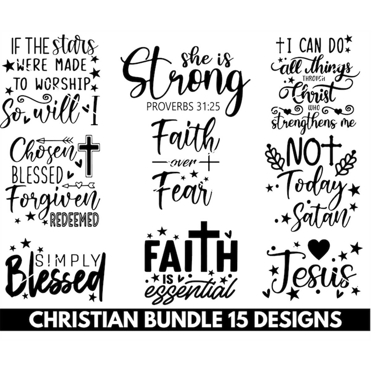 Christian Bundle svg, Scripture Bundle, Bible Verse Bundle, - Inspire ...