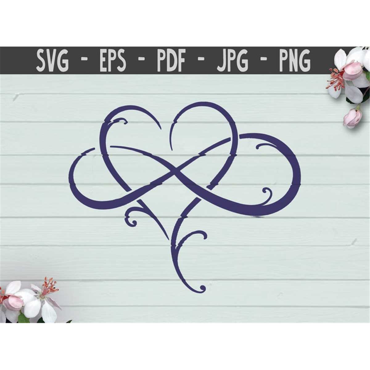 Love infinity heart SVG Cut Files png, love hearts infinity - Inspire ...