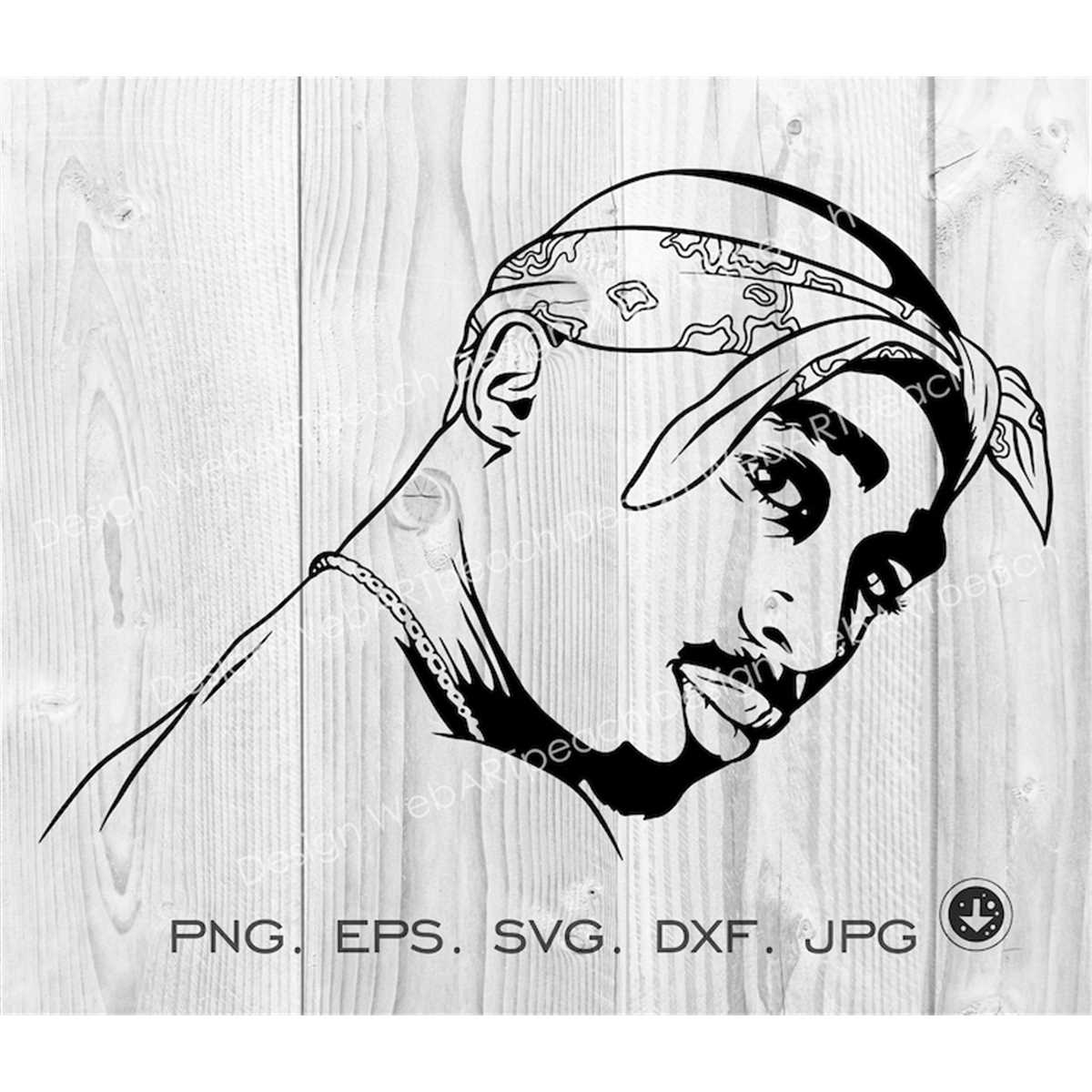 2PAC svg, Rapper svg, Tupac svg, Tupac Shakur, Tupac Shakur - Inspire ...