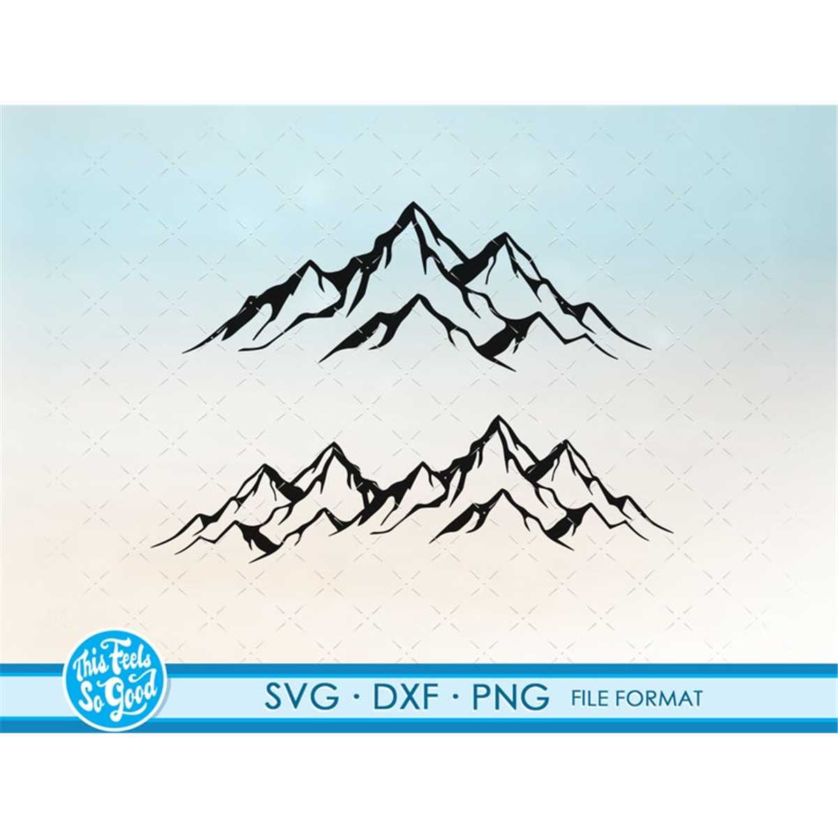Funny Mountain range SVG Mountains svg files for Cricut. Chr | Inspire ...