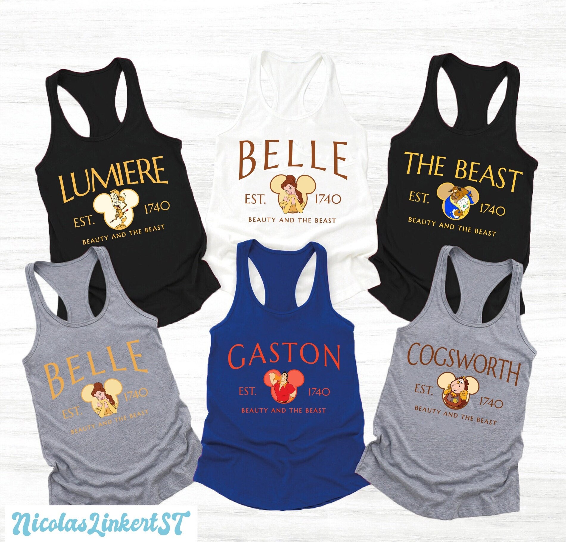 Beauty Beast tanks, Beauty and the Beast Characters, Belle P | Inspire ...