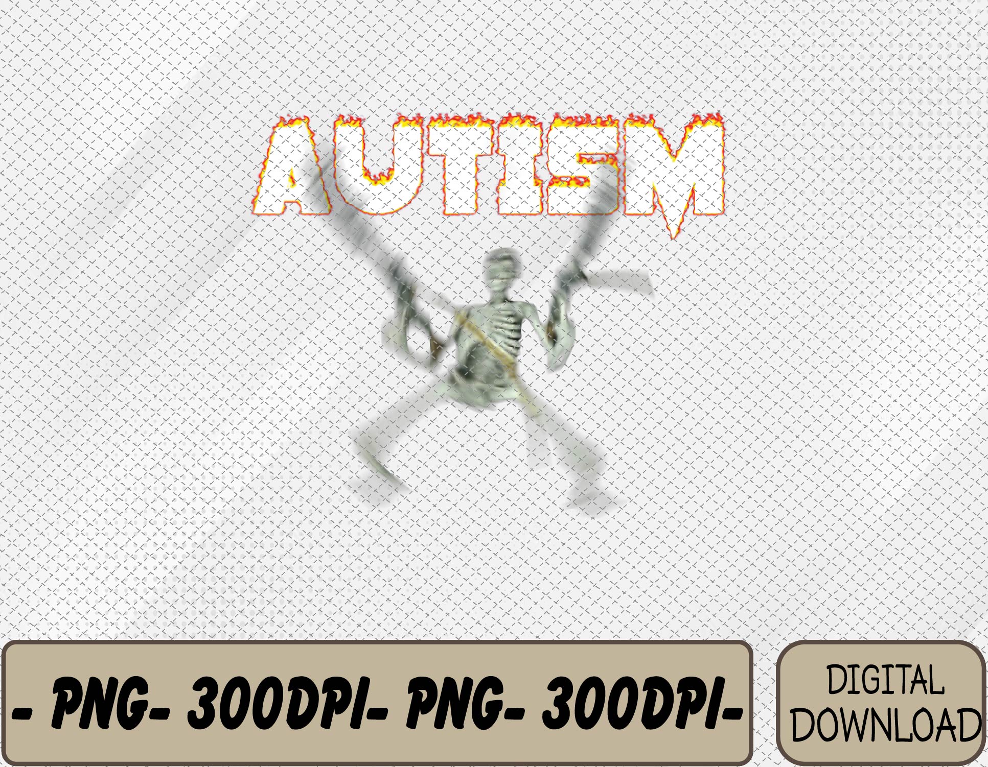 Autism Skeleton Meme Svg, Eps, Png, Dxf, Digital Download | Inspire Uplift