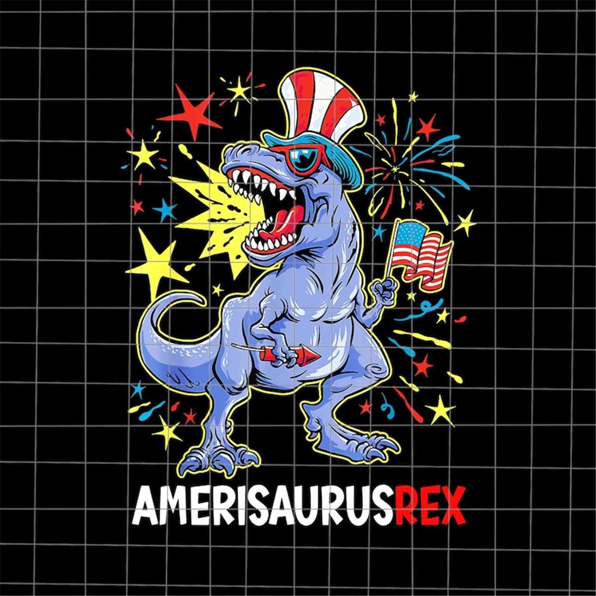 Amerisaurus Rex 4th Of July Png, T Rex Dinosaur Flag America | Inspire ...