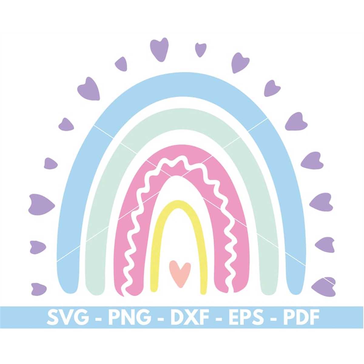 Pastel Rainbow svg, Rainbow svg files for cricut and silhoue | Inspire ...