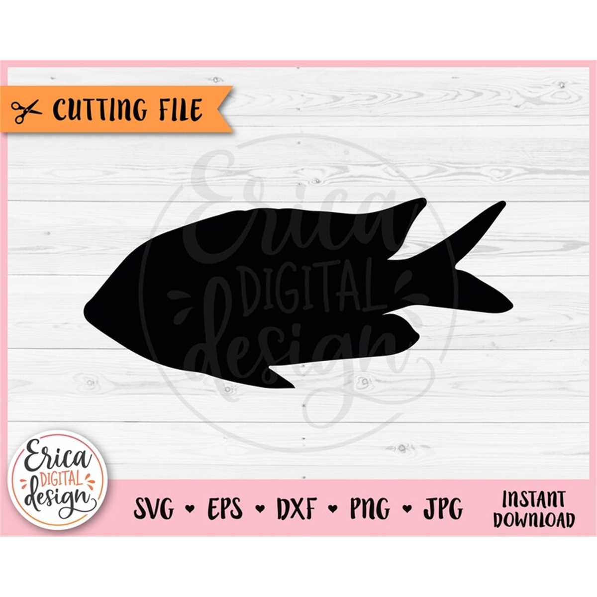 Fish SVG cut file for Cricut Silhouette Sea Animal Underwate | Inspire ...