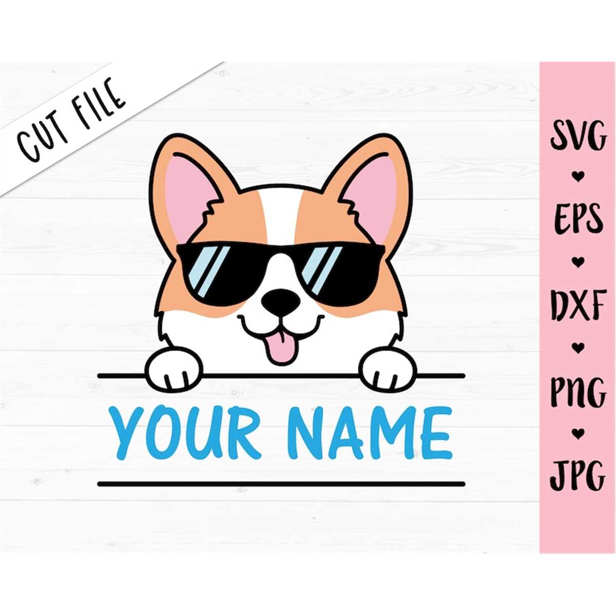Baby Corgi SVG Funny Peeking Corgi dog cut file Corgi with s | Inspire ...