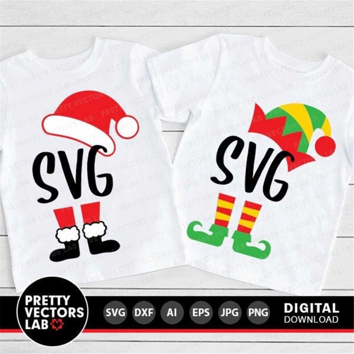 Santa Svg, Elf Svg, Christmas Cut Files, Funny Monogram Svg, | Inspire ...