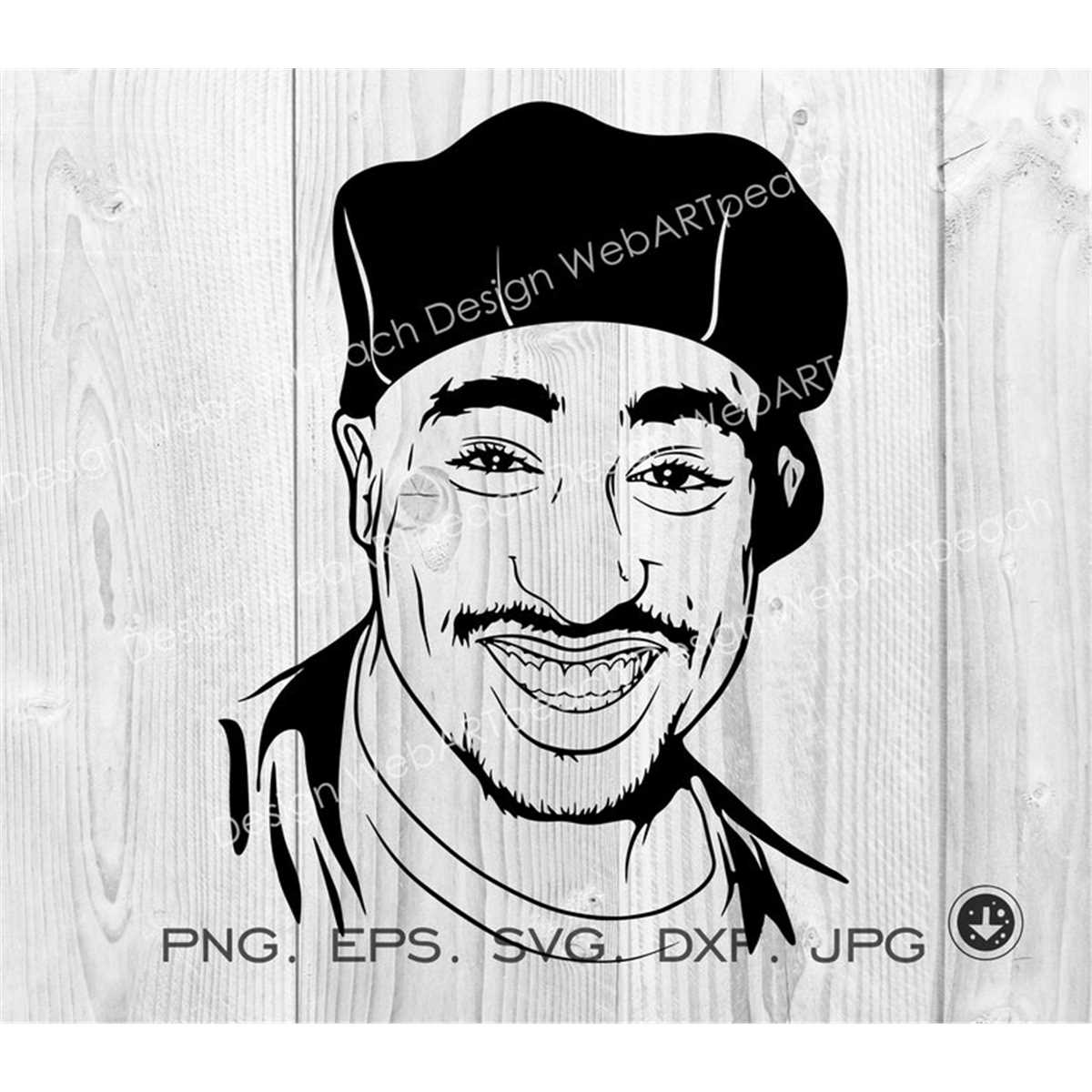 2PAC svg, Rapper svg, Tupac svg, Tupac Shakur, Tupac Shakur - Inspire ...