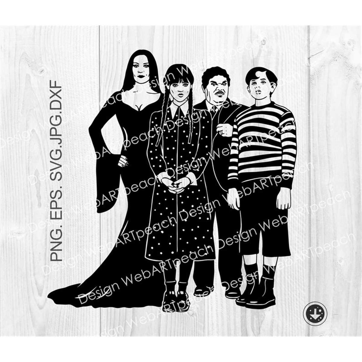 Addams Family svg,png,dxf,png digital download Cricut cut c | Inspire ...
