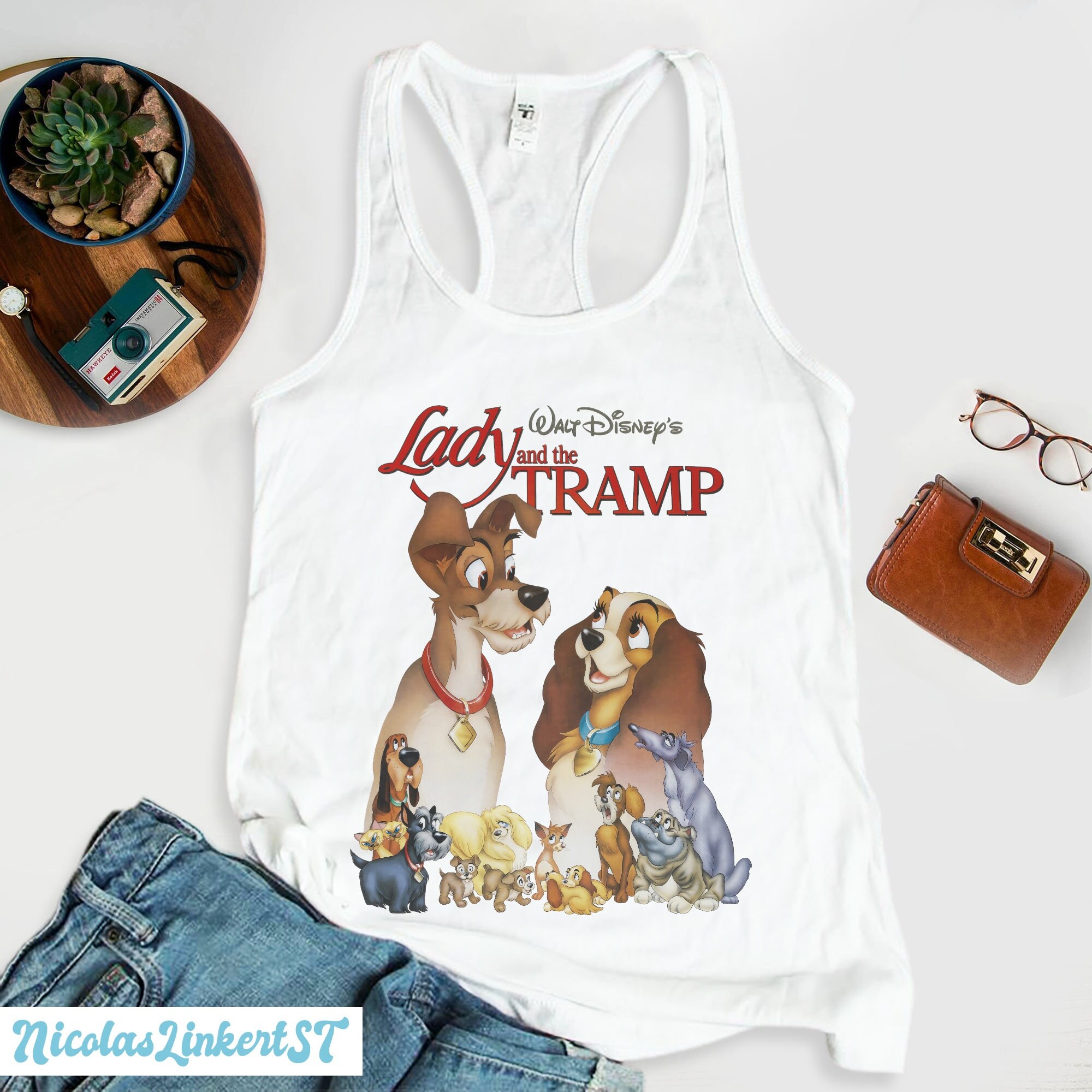 Lady and the Tramp tanks, Matching Family tank, His Lady Her | Inspire ...