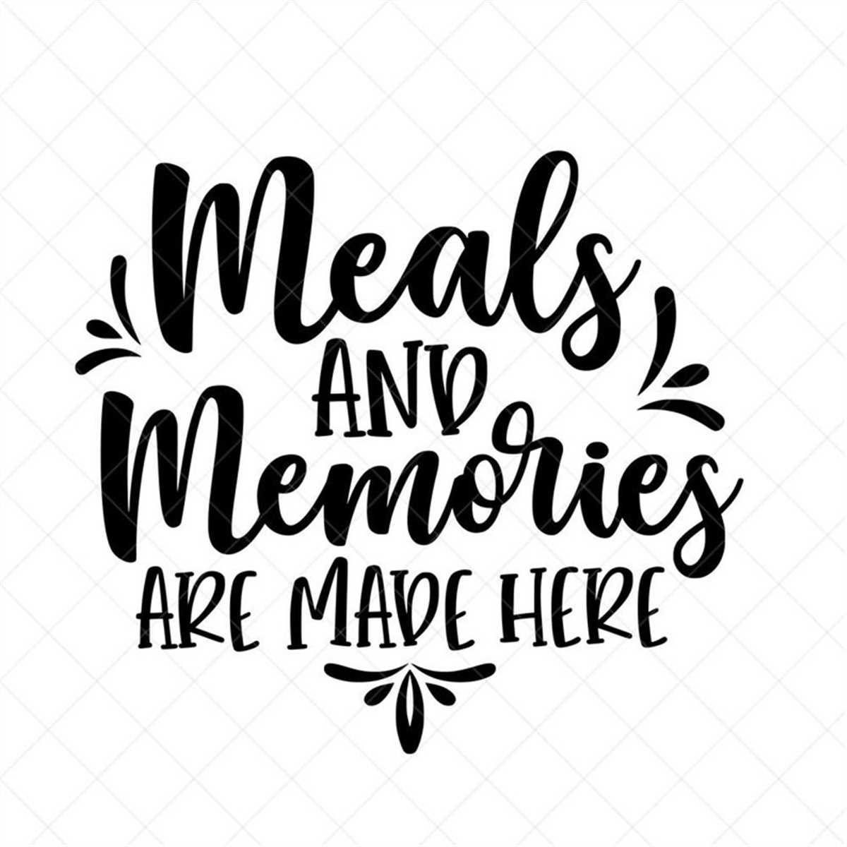 Meals and Memories are Made Here SVG, Kitchen Svg, Instant D - Inspire ...