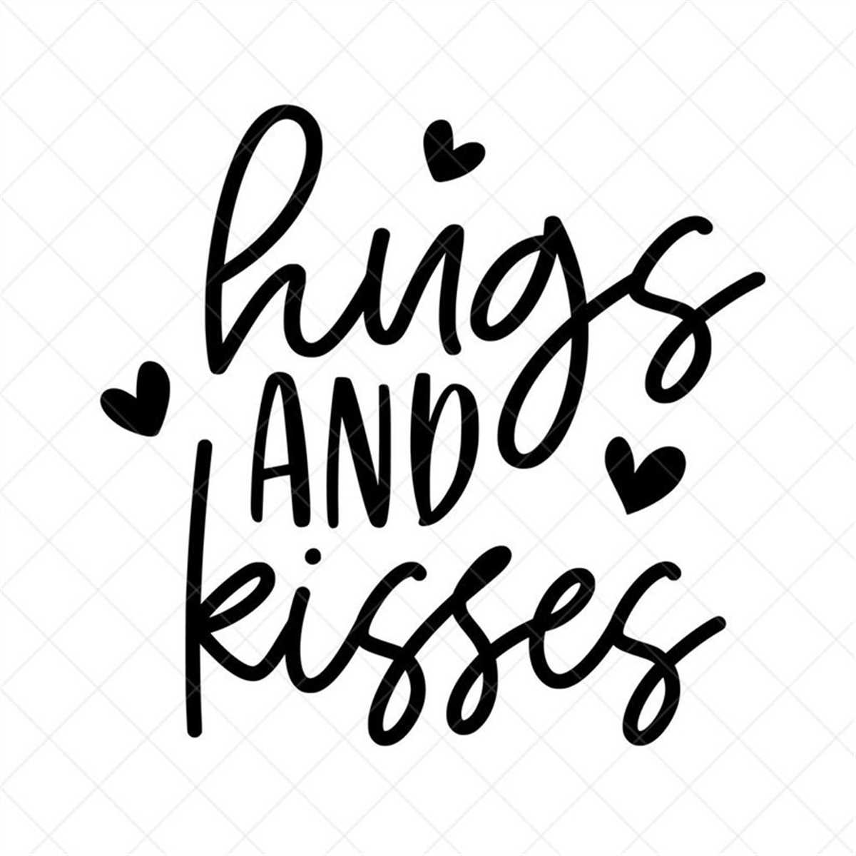 Hugs And Kisses SVG, Valentine, Love, Vector File, Png, Eps, | Inspire ...