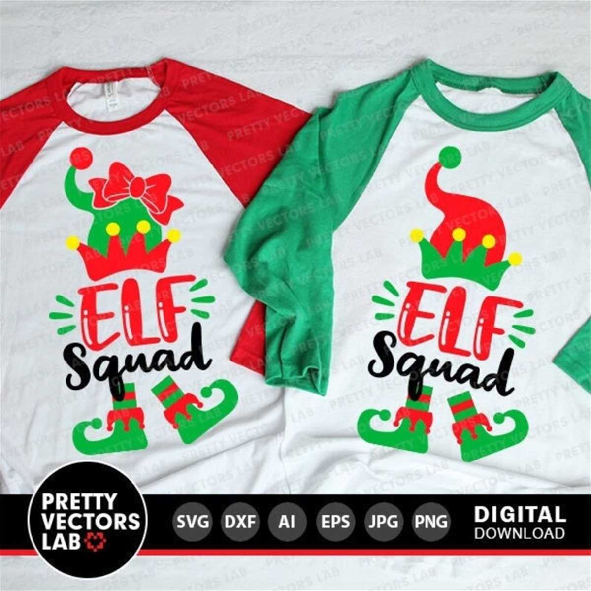 Elf Squad Svg, Christmas Elf Svg, Elf Crew Svg, Funny Holida | Inspire ...