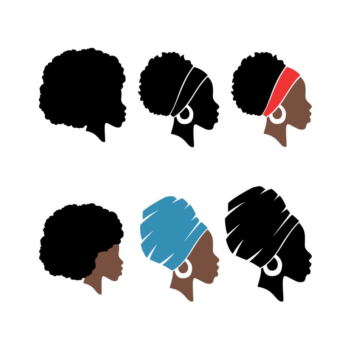 Black Woman Bundle Svg Melanin Svg Afro Girl Svg Black Gi Inspire
